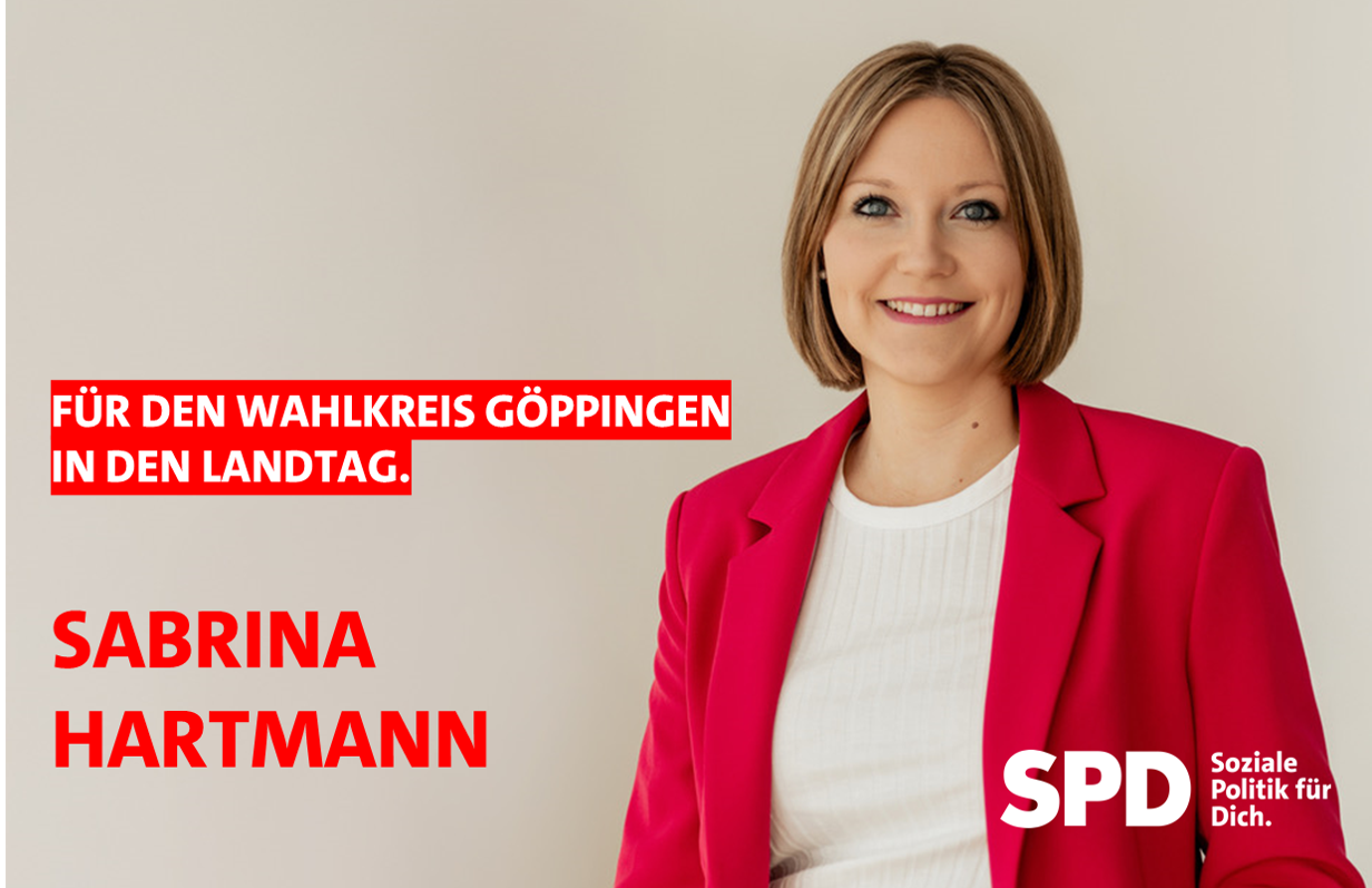 Sabrina Hartmann – FÜR DEN WAHLKREIS GÖPPINGEN IN DEN LANDTAG